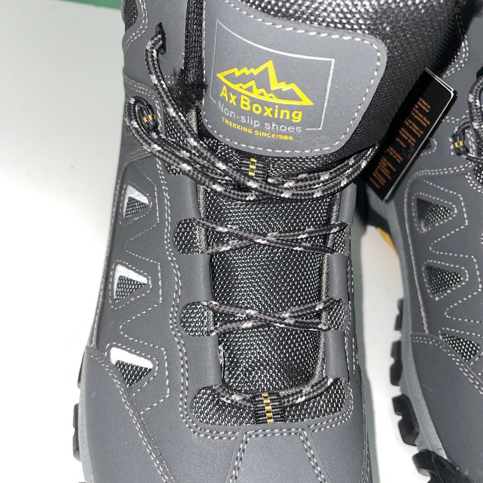 AX BOXING Men's Winter Boots Lace-up Non Slip Hiking Shoes Sz 10 NEW ...