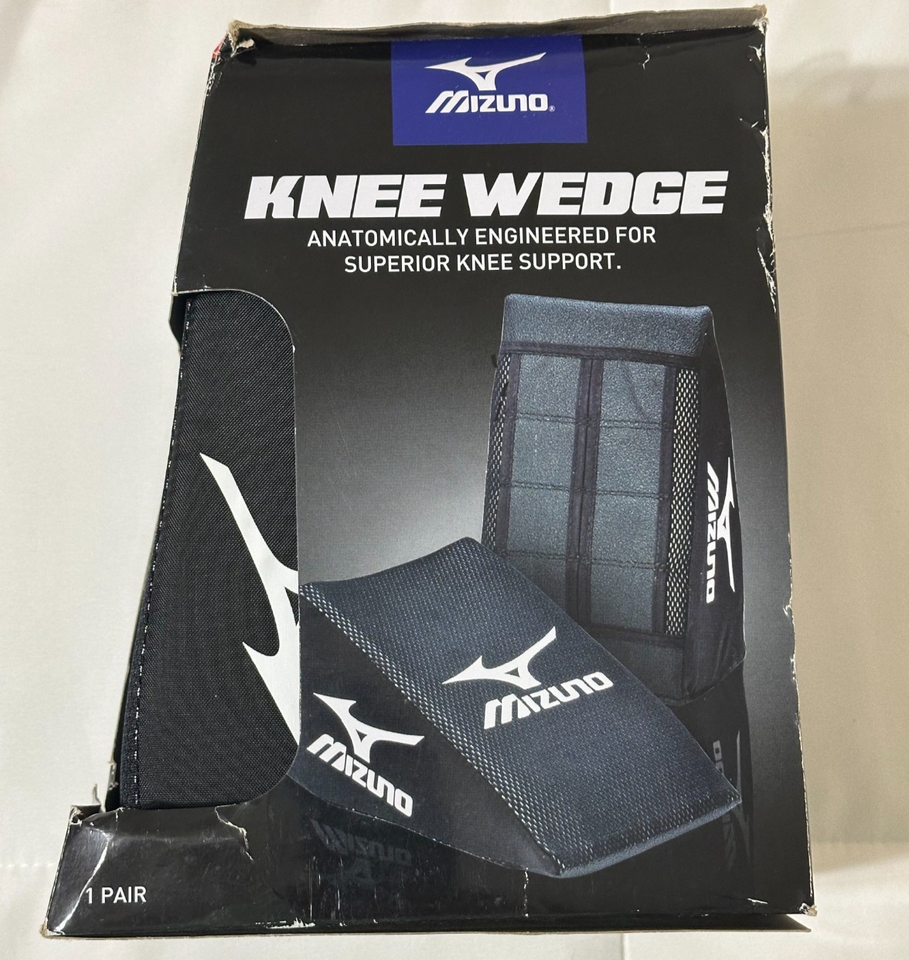 Mizuno Knee Wedge LG/XL – Knee Support Pads – Black – 1 Pair – New in ...
