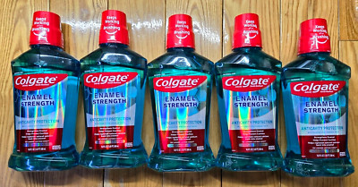 5 X COLGATE ENAMEL STRENGTH ANTICAVITY PROTECTION MOUTHWASH 16.9oz Exp ...