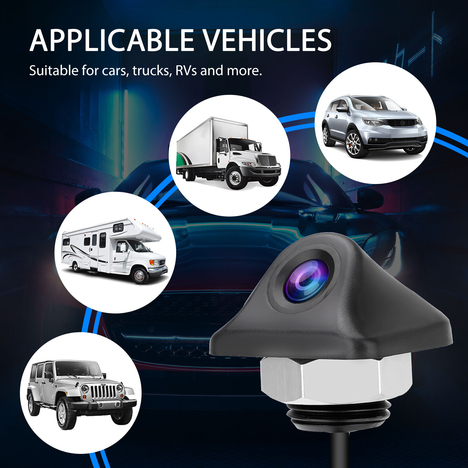 Car Rear View Reverse Camera Parking Backup Cam HD Night Vision ...