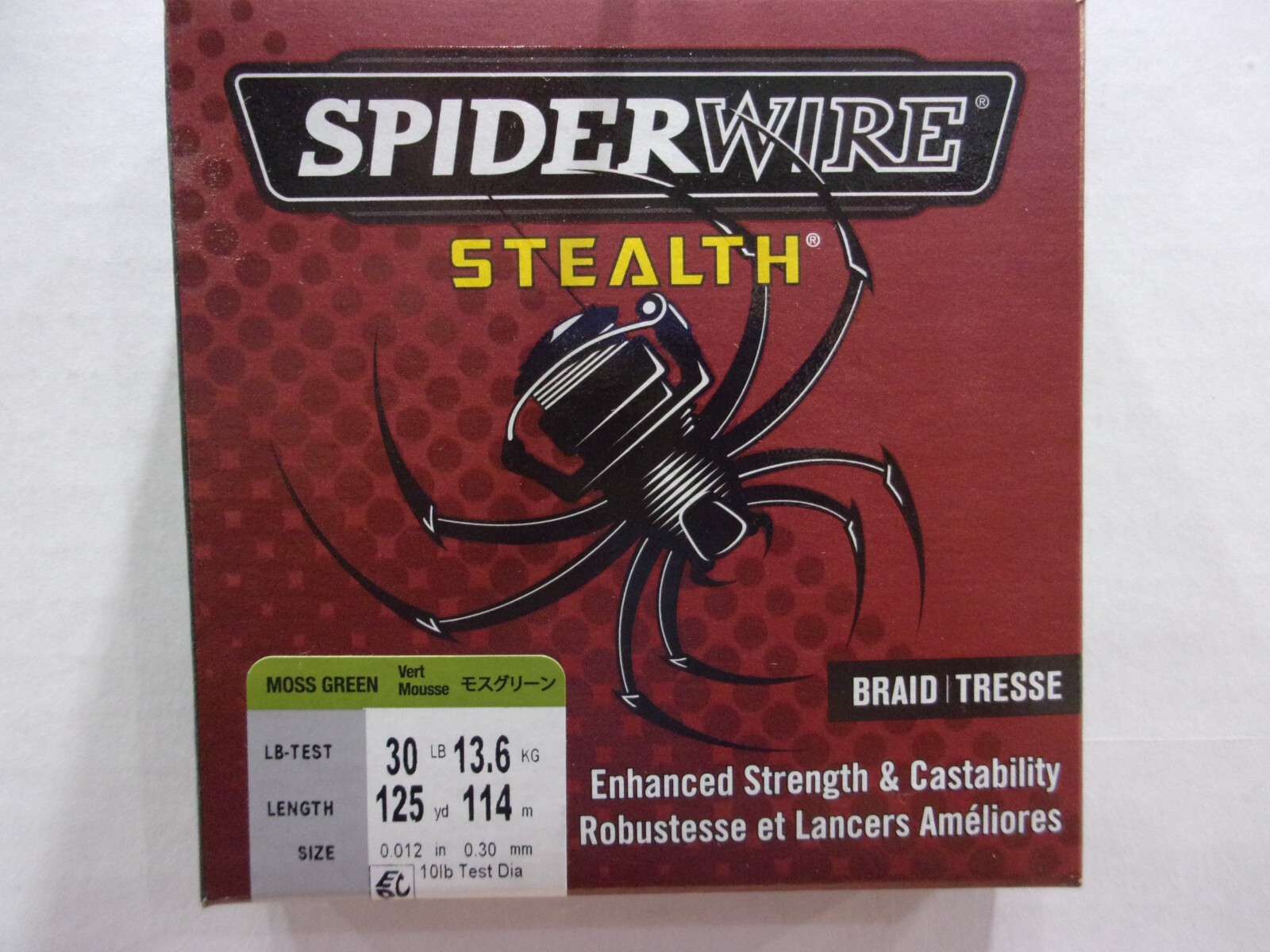 Spiderwire STEALTH fishing line 125 yards Moss Green Choose your line ...