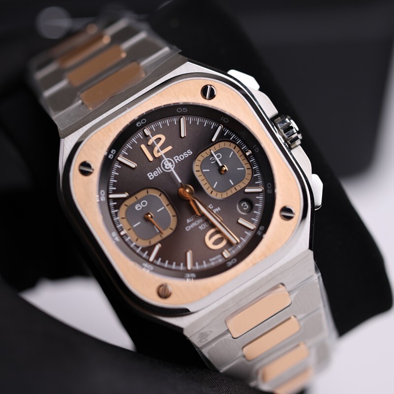 Bell & Ross BR 05 42mm AUTO Black 18K Rose Gold Men's Watch BR05C-RTH-STPG/SSG | eBay