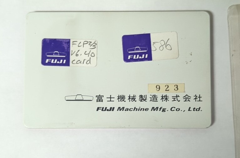 FUJI Machine 512Kb Programming Memory Flash Card Electric FJI-4971-41 ...