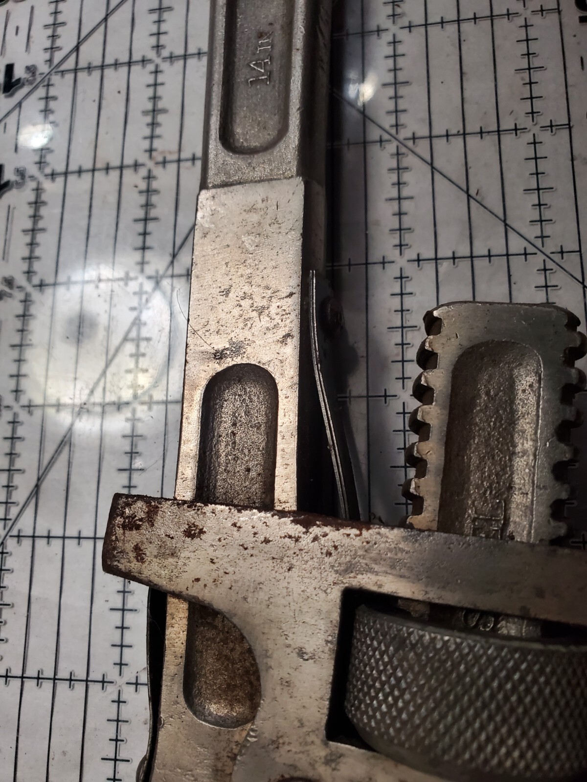 Vintage Dunlap - 14 Inch Pipe Wrench - Adjustable Wrench - Forged in ...