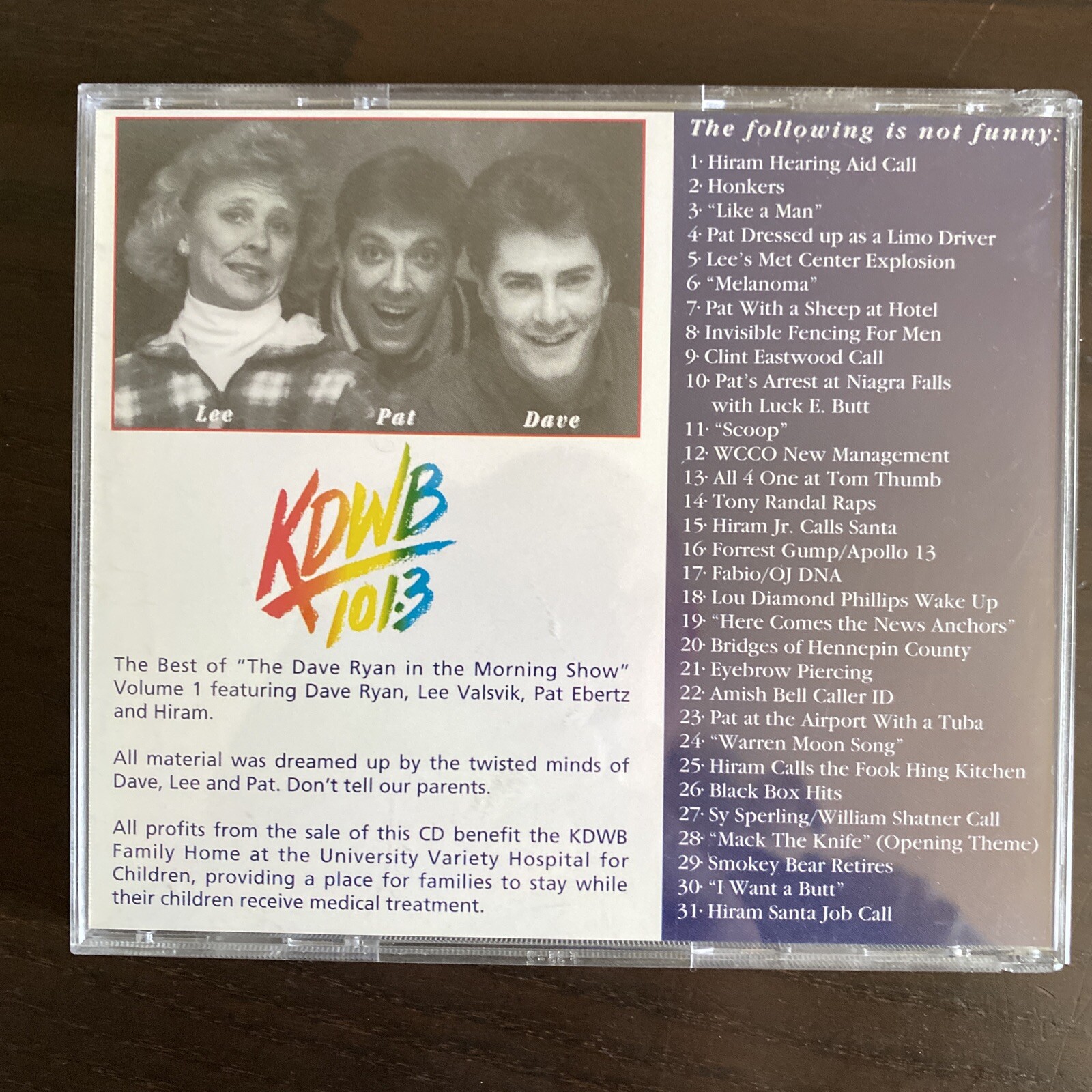 KDWB 10 1.3 the best of the Dave Ryan show in the morning vol 1 new CD ...