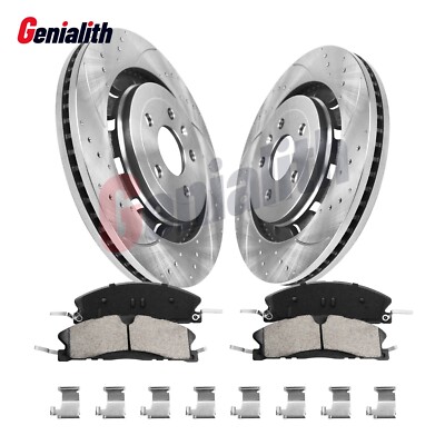 Front Brake Rotors & Ceramic Pads Kit for Ford Explorer 2013-2019 5 Lug ...