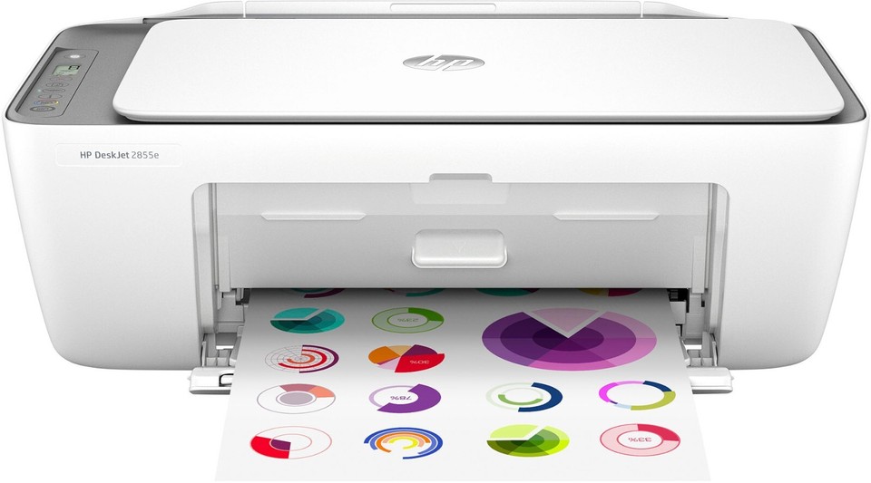 HP deskjet 2855e all in one printer, white, new, HP,printer, | eBay