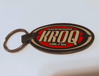 Los Angeles CA KROQ 106.7 Rock Music FM Radio Soft Plastic Key Ring ...