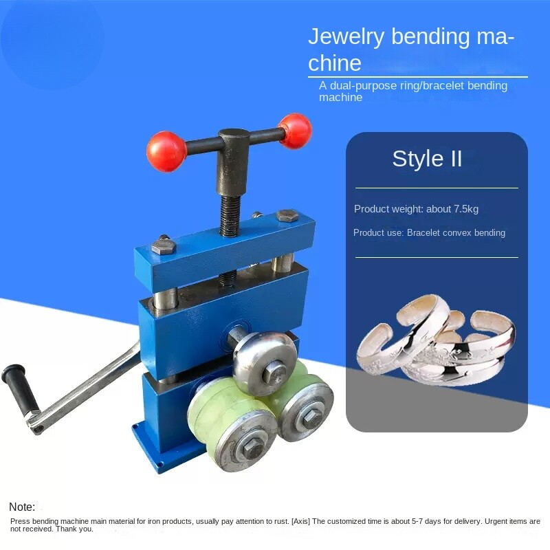 Hand Crank Press Bending Machine Hollow Bracelet Rolling Machine Roll ...