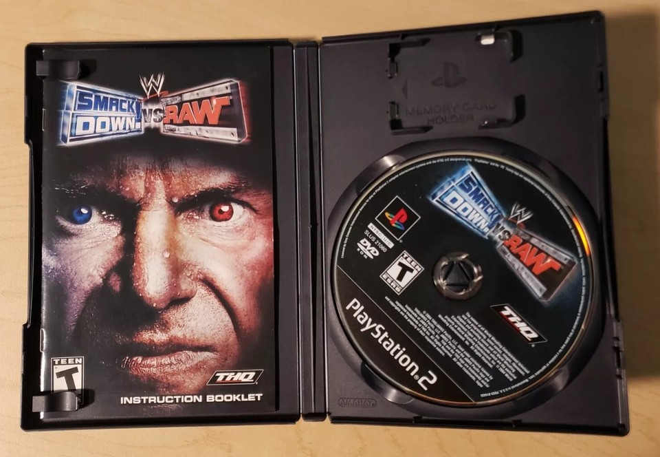 WWE SmackDown vs. Raw (Sony PlayStation 2, 2004) Video Game CIB Tested ...
