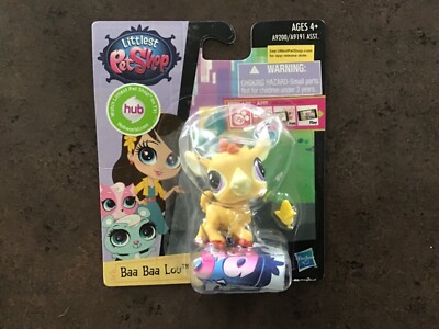 Littlest Pet Shop #3658 Baa Baa Lou Pygmy Goat Yellow LPS 2014 MISP | eBay