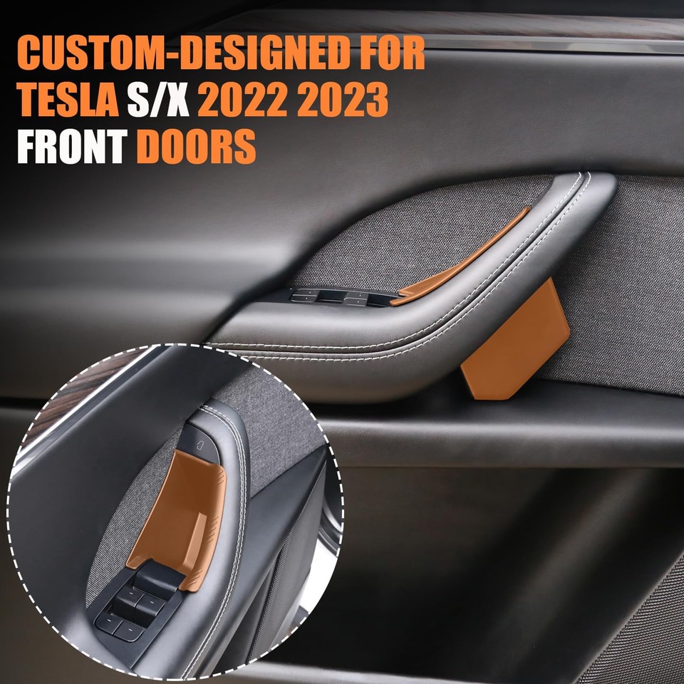 Front Door Handle Storage Trays for Tesla Model X 2025 2024 2023 2022 ...