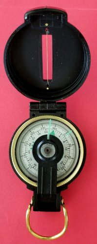Vintage! Engineer Lensatic Directional Compass ~ Traveling ~ Hiking ...