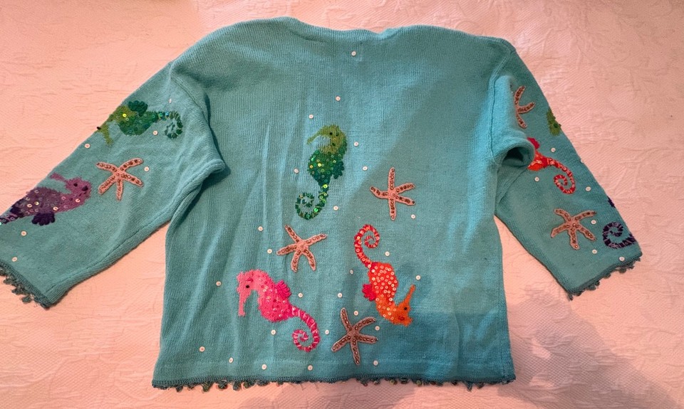 designs options by phillip and jane gordon sea horse/ starfish sweater ...