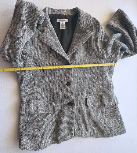 Isaac Mizrahi Women's Tweed Wool Rayon Jacket Blazer Large | eBay