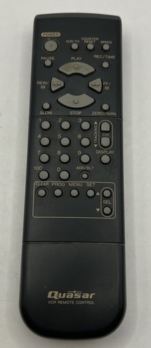 Quasar VSQS1400 VCR Remote Control Tested Works | eBay
