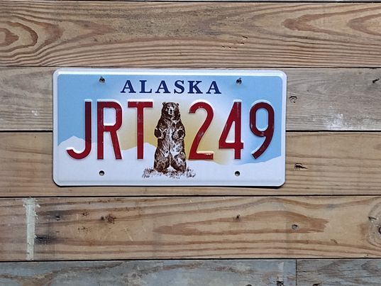 2018 expired Alaska Bear license plate JRT 249 | eBay