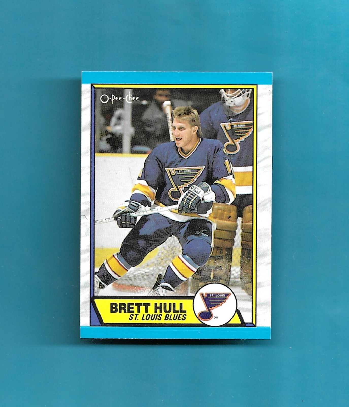 1989-90 O-PEE-CHEE OPC Card # 186 BRETT HULL ST. LOUIS BLUES SHARP! | eBay
