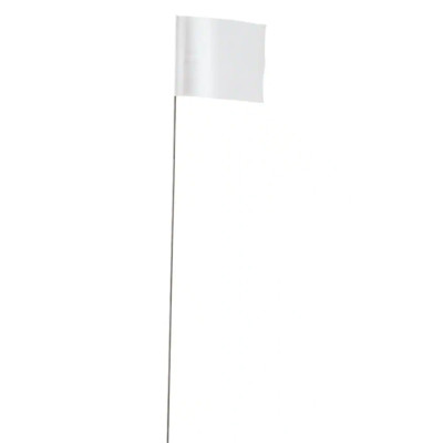 White Flagging Stakes 100-PACK Marking Contractor Indicator Irrigation ...