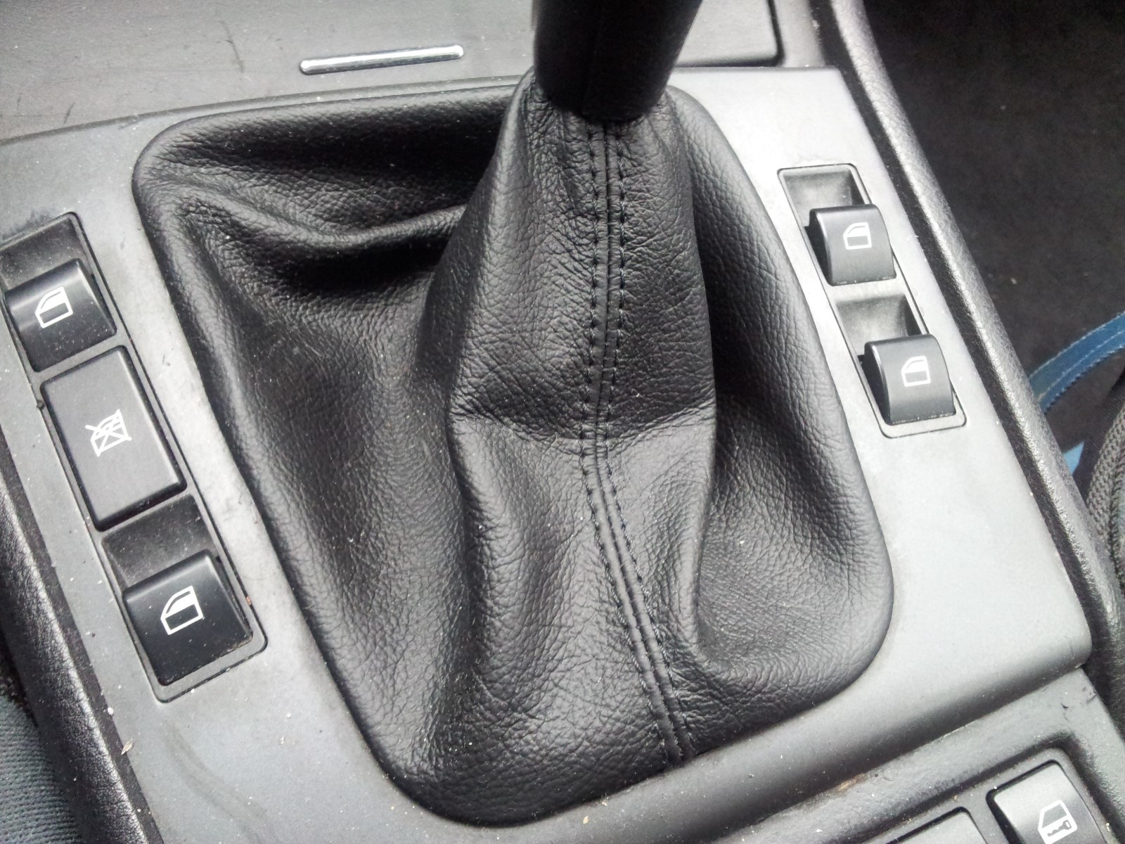 BMW E34 E36 E46 Gear Shift Boot Black Italian Leather | eBay
