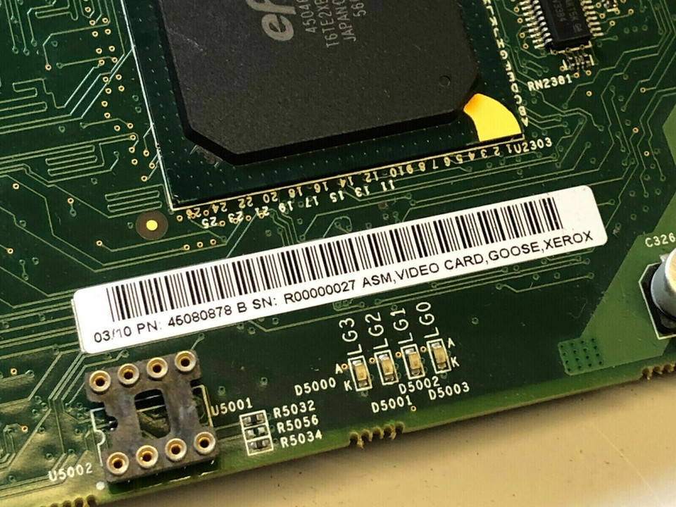 efi VIDEO CARD GOOSE 45080878 B PWB 45083726 SJ255360 aus FIERY EX 1000 ...