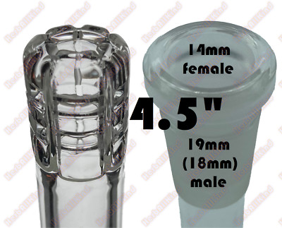 4.5" Glass Downstem Matrix Cage Perc 19mm / 18mm to 14mm Low Profile ...