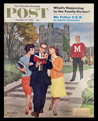 COVER ONLY The Saturday Evening Post October 17 1959 Franklin D ...