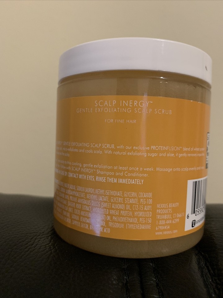 Nexxus Scalp Inergy Gentle Exfoliating Scalp Scrub for Fine Hair 8.8 oz ...