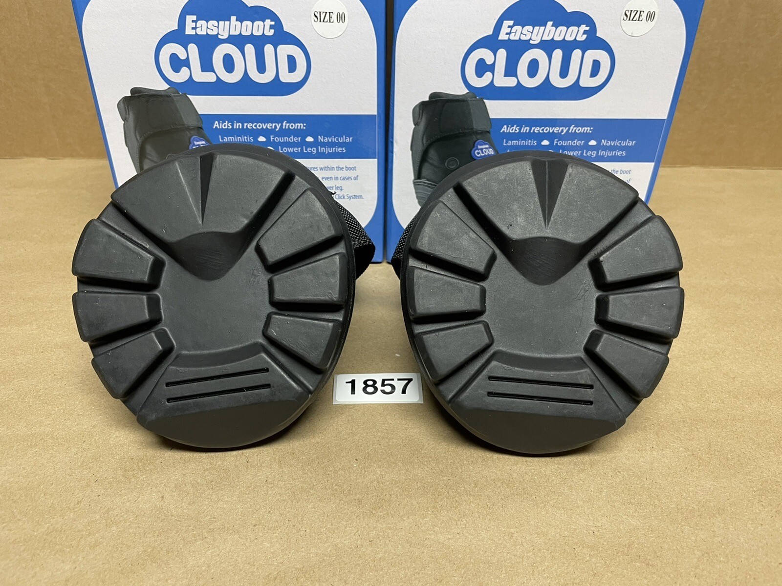 (2) Easy Care Easyboot Cloud Black Therapeutic Horse Hoof Recovery Boot ...