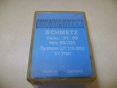 50 SIZE 65/025 SCHMETZ UY118 GBS SY7061 SEWING MACHINE NEEDLES A443 | eBay