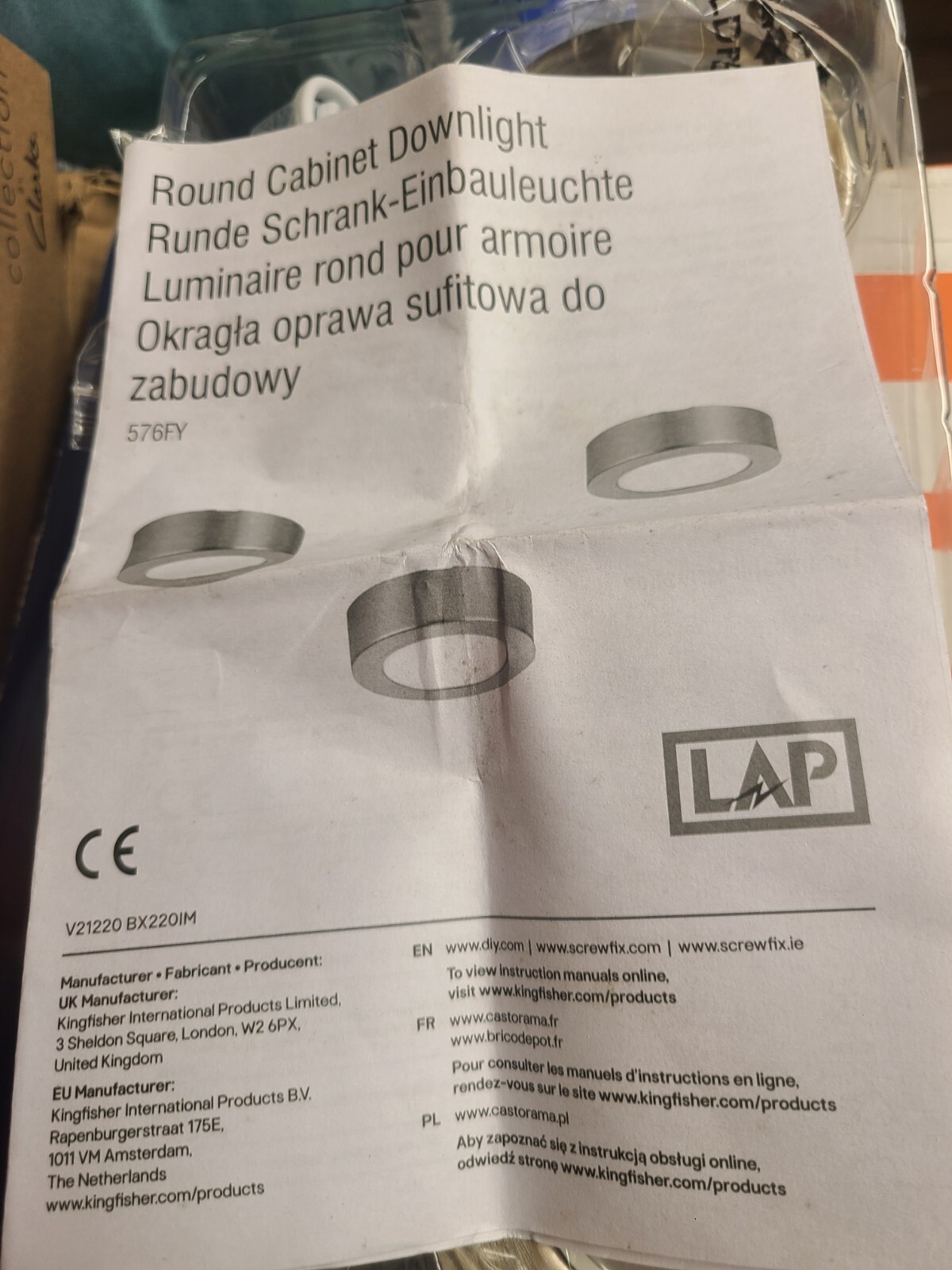 LAP IRIS ROUND LED CCT CABINET DOWNLIGHT SATIN NICKEL 15W 3 X 400LM 3 ...