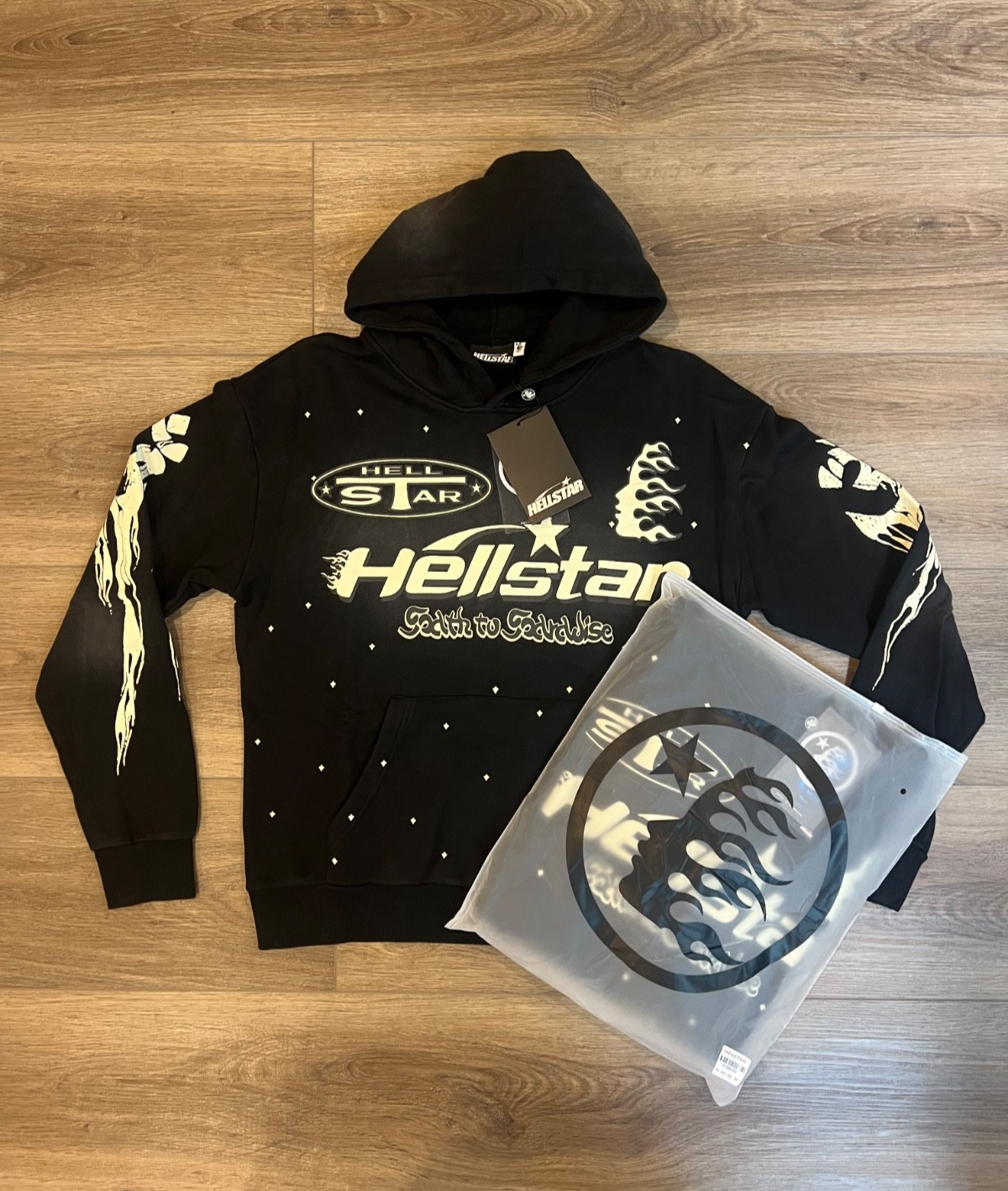 Black Hellstar Hoodie Brand New w/ Tags - Size XL | eBay