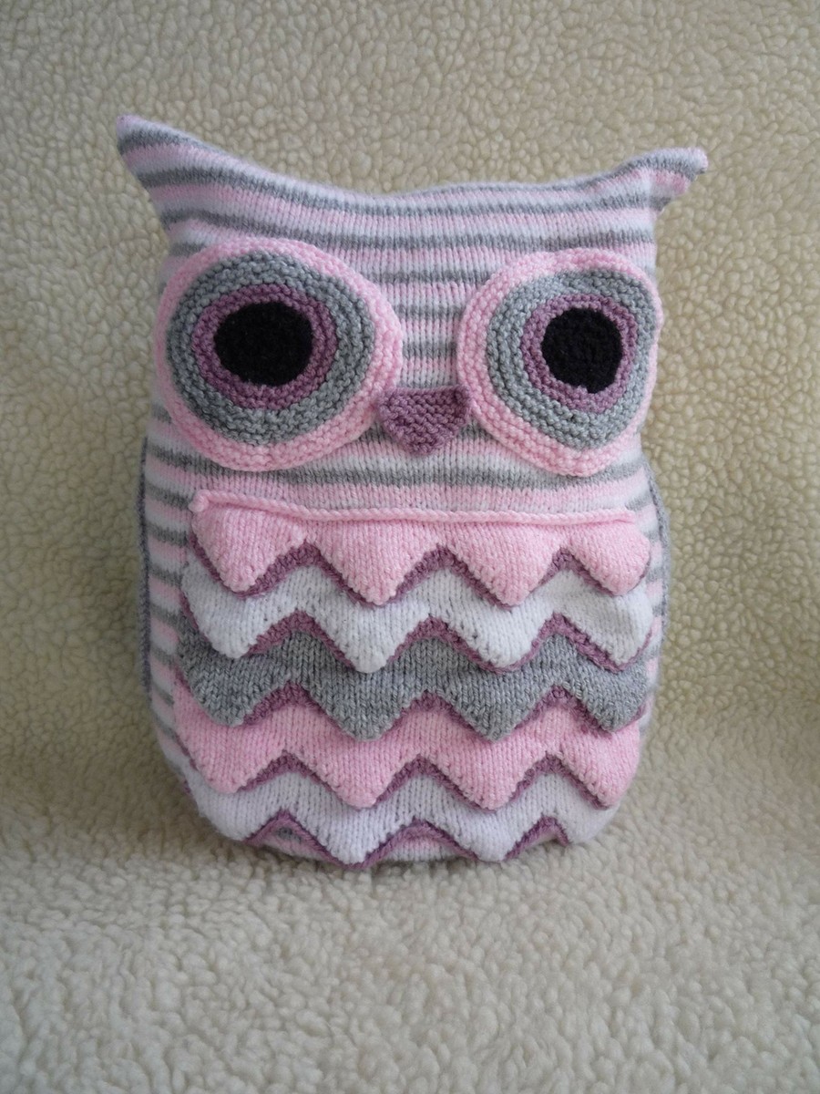 Knitting Pattern For Owl Cushion