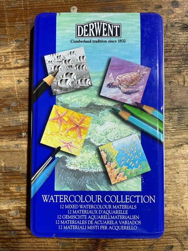 Derwent Water Colour Collection Set of 12 Colouring Artist blocks ...