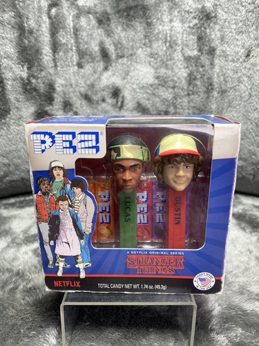 PEZ Stranger Things Lucas & Dustin Pack New Sealed Box 2018 | eBay