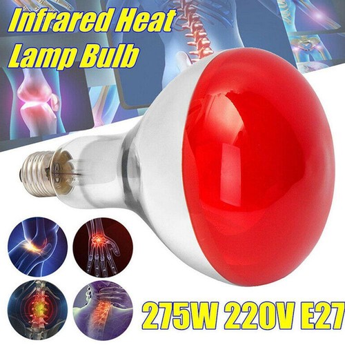 E27 275W Infrared Red Heat Light Therapeutic Therapy Relief Pain Lamp ...