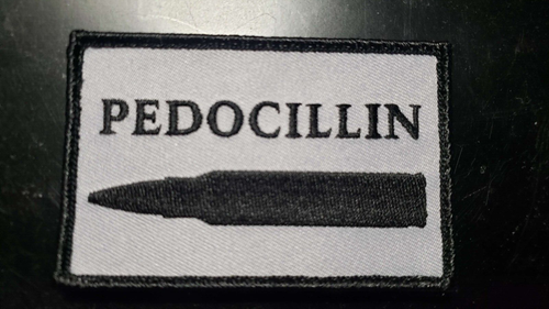 Pedocillin patch. Bullet. Grey. | eBay