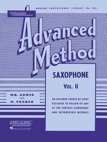 Rubank Advanced Method - Saxophone Vol. 2 by H Voxman: New ...