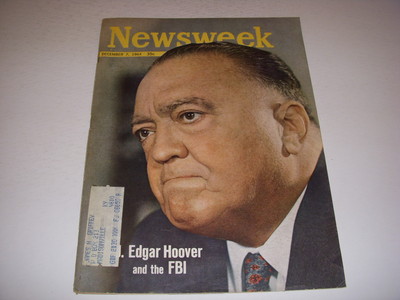 NEWSWEEK Magazine, December 7, 1964, J. EDGAR HOOVER Cover, FBI, JACKIE ...
