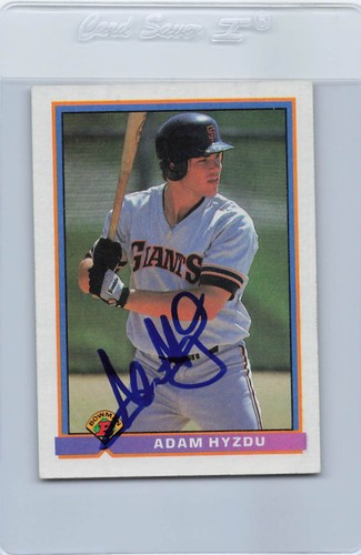 1991 Bowman #617 Adam Hyzdu Giants Signed Auto *G5313 | eBay