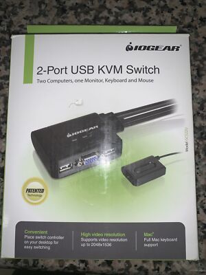 IOGEAR GCS22U - KVM Switch - 2 ports 881317011022| eBay