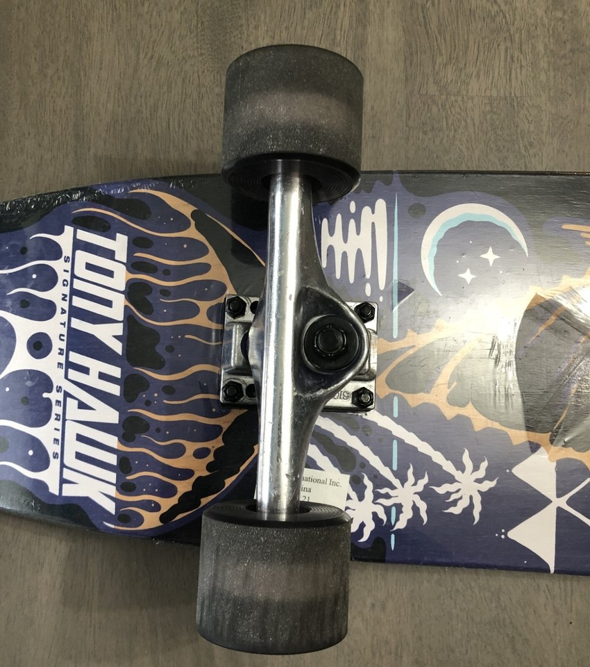 Tony Hawk Signature Series Longboard 34" Cruiser Board Sun and Shark ...