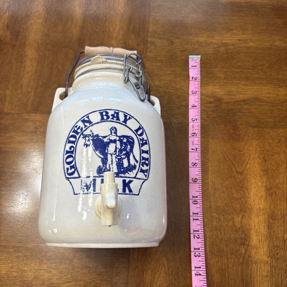 Golden Bay Dairy Milk K jug By Shop Santa Ana CA USA With Spout & Glass ...