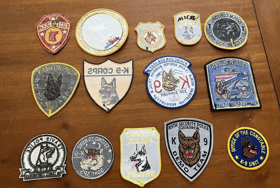 14 Military K-9 K9 Canine Police Dog Veterans Navy Army Unit Corps ...