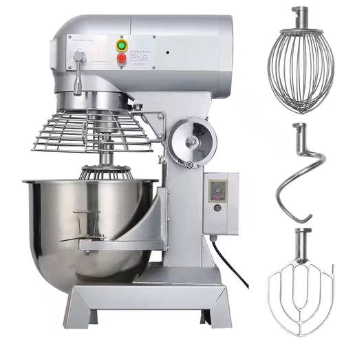 10 Qt. Commercial Food Mixer 450 W Power 3 Adjustable Speeds 110/178 ...