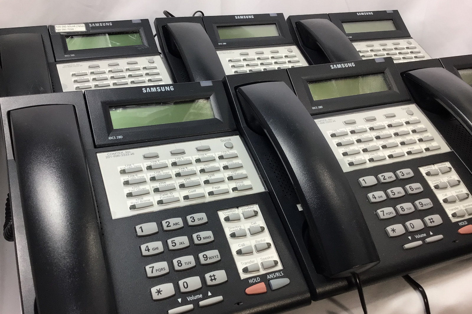 Samsung iDCS 28D Phone with Stand, LCD Black Business Office Phone Lot ...