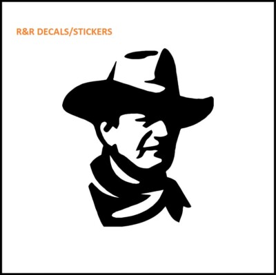 JOHN WAYNE VINYL DECAL/STICKER.. PICK SIZE/COLOR FREE SHIPPING!!! | eBay