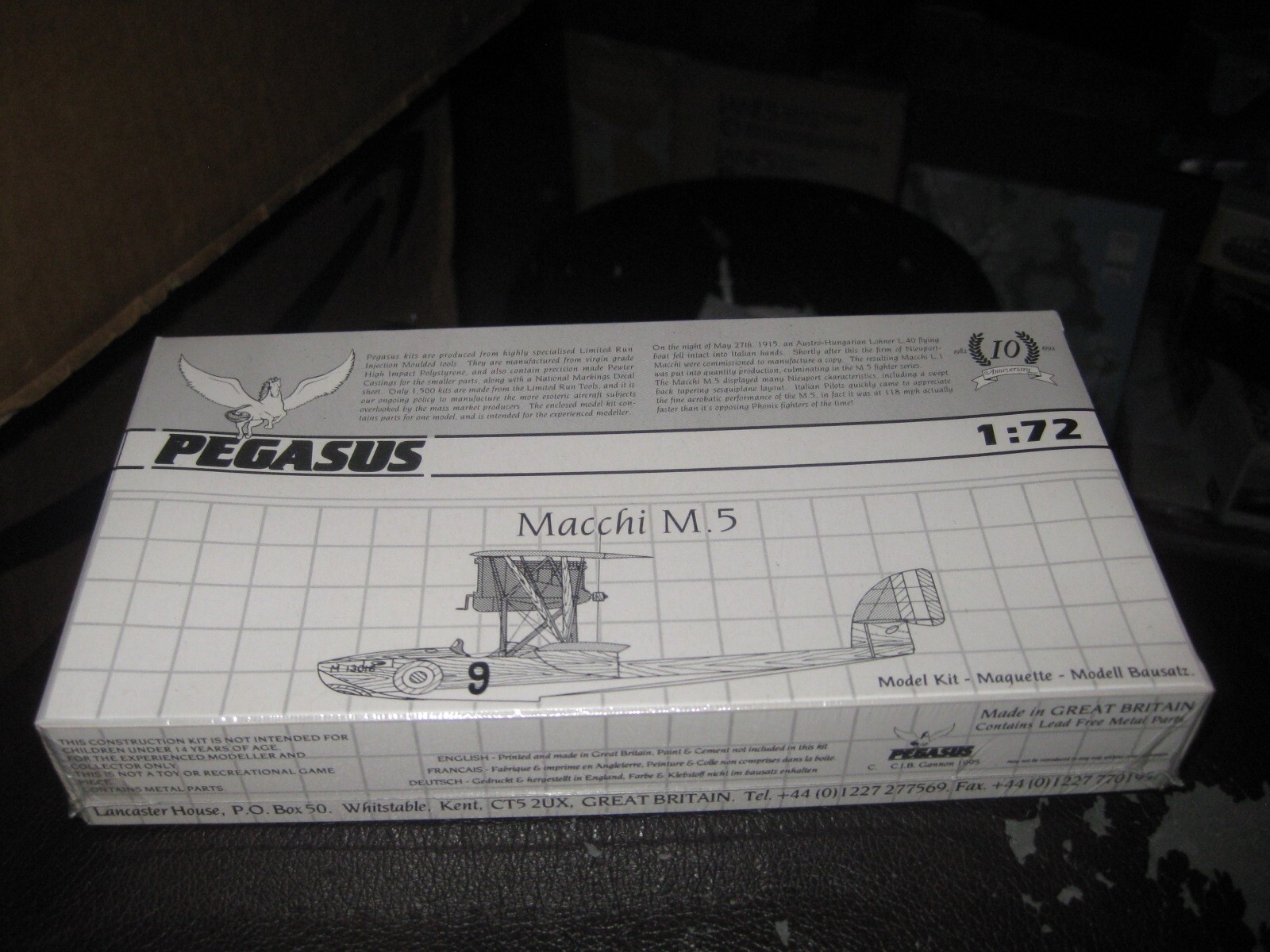 Sealed Macchi M.5 by Pegasus Models in 1/72 scale | eBay