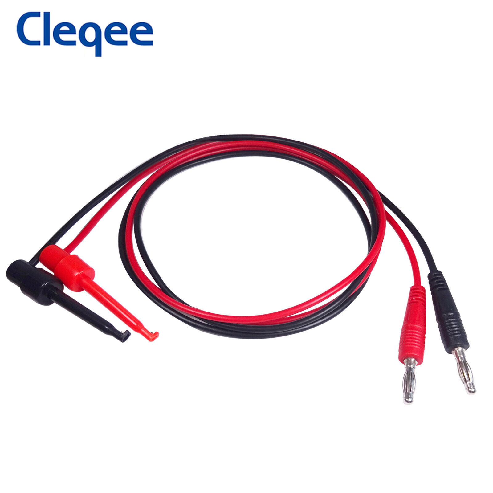 4mm Banana Plug to Mini Grabber Test Hook Clip Test Lead Cable for ...