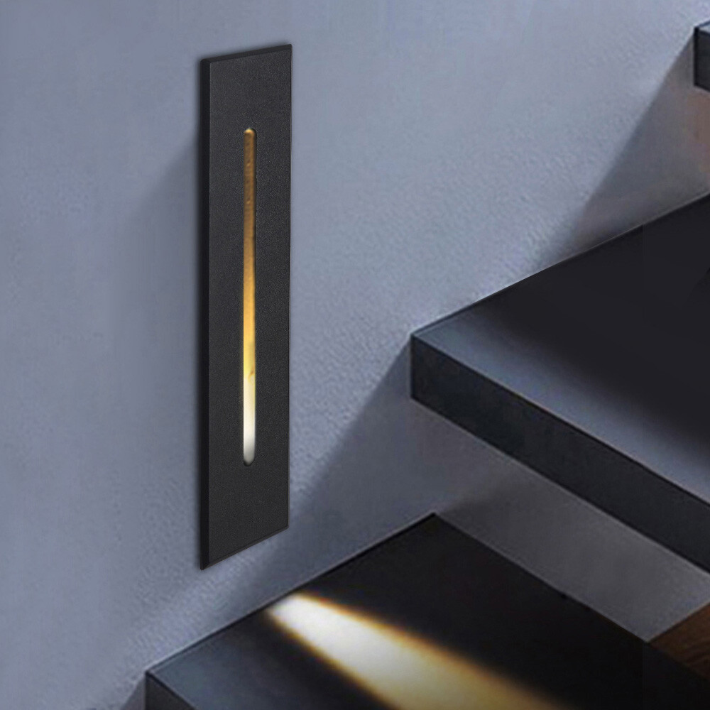 LED Wall Fixture Lamp Cabinet Foot Light Step Stair Lighting Narrow ...